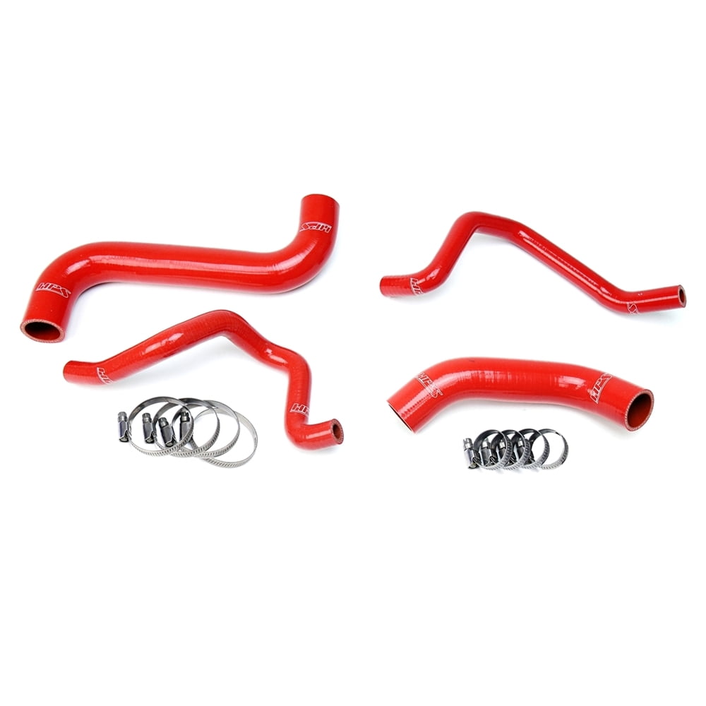 HPS Red Silicone Radiator/Heater Hose For 2006-2007 Impreza 2.5L Non ...