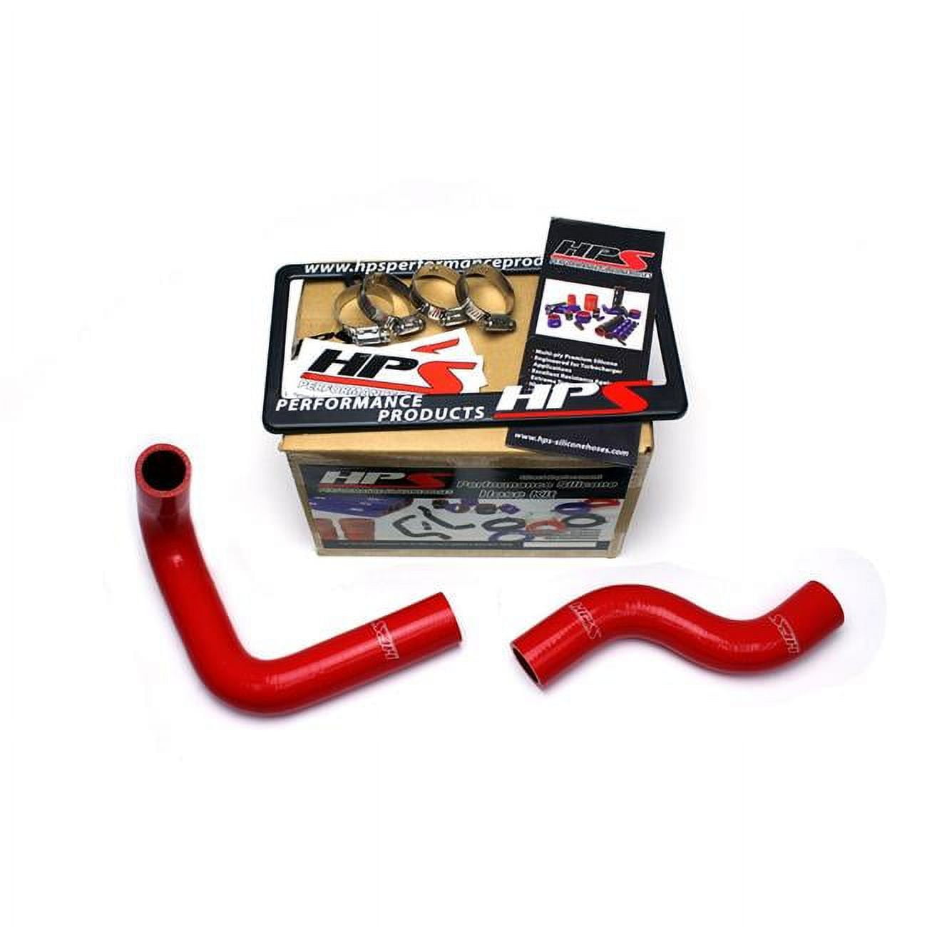 HPS Reinforced Red Silicone Radiator Hose Kit Coolant for Datsun 70-73 ...