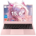 HPUMLSE 15.6" Pink Laptop Computer, 16GB RAM 512GB SSD, Intel Pentium ...
