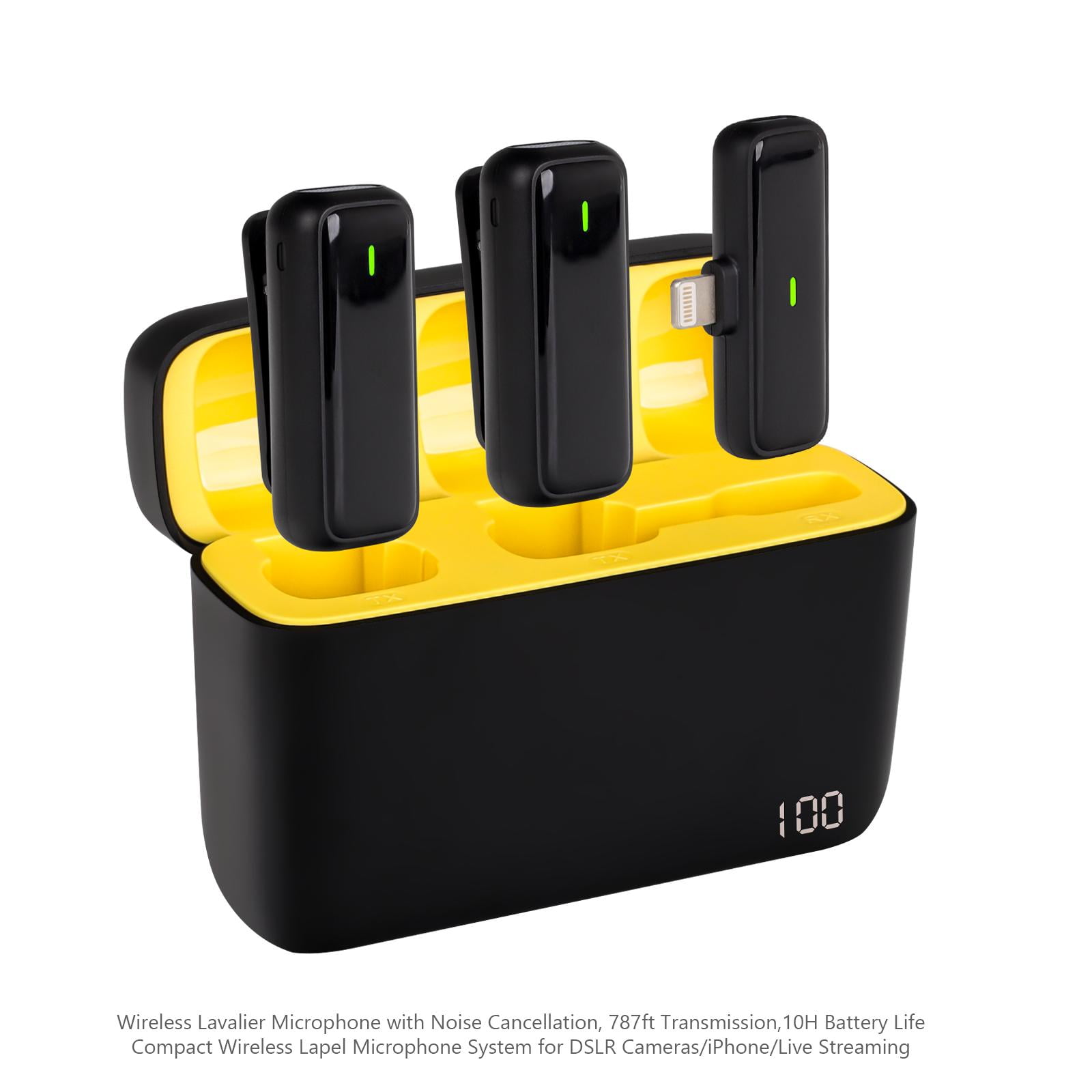 HPUSN Wireless Microphone for iPhone, iPad,, Lavalier Microphone for ...