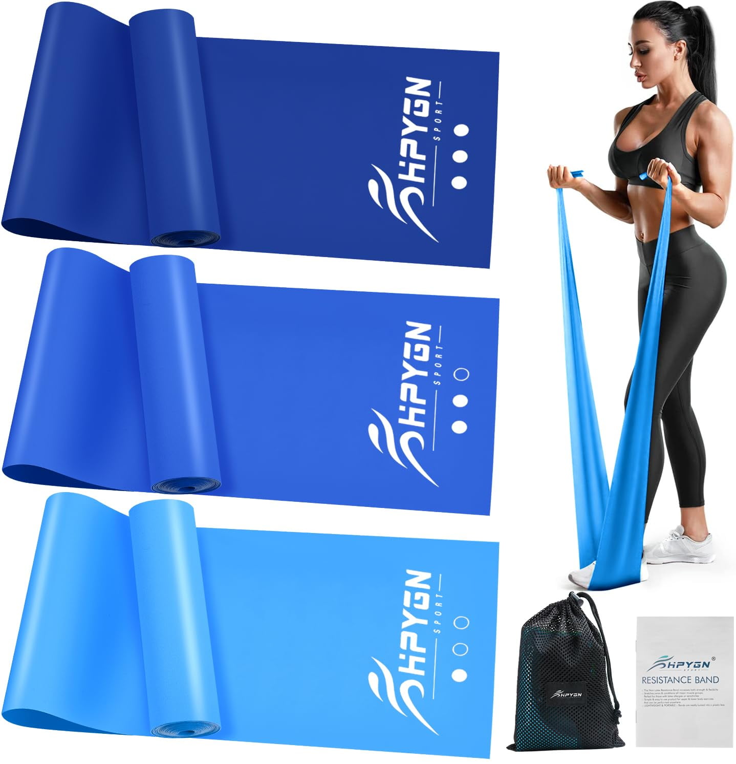 HPYGN Resistance Bands, Exercise Bands, Physical Therapy Bands for ...