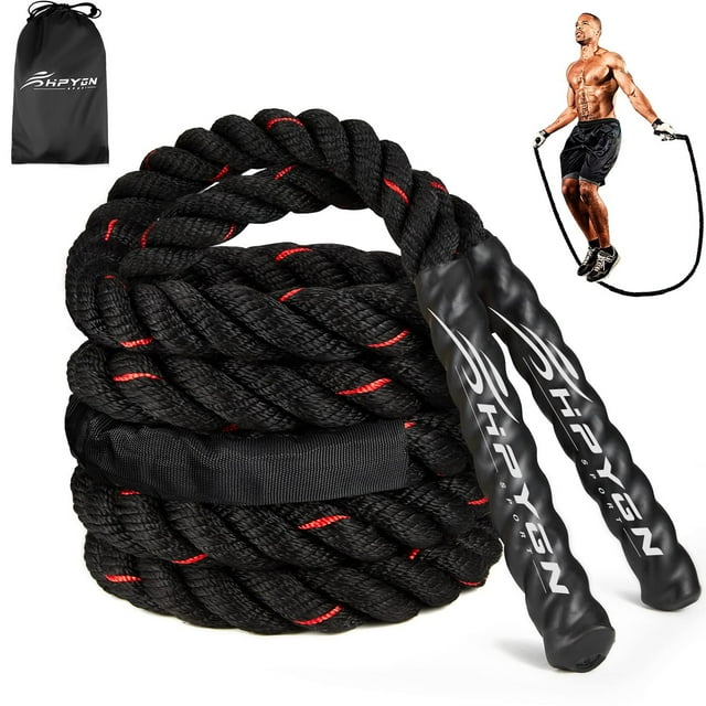 HPYGN Weighted Jump Ropes for Men women, 2.8lb 3.8lb 5lb Heavy Skipping ...