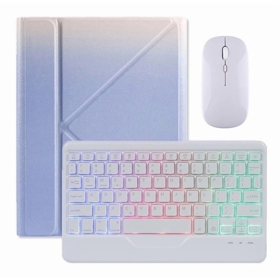 HPZZ Gradient Case with RGB Keyboard and Mouse compatible with iPad Pro ...