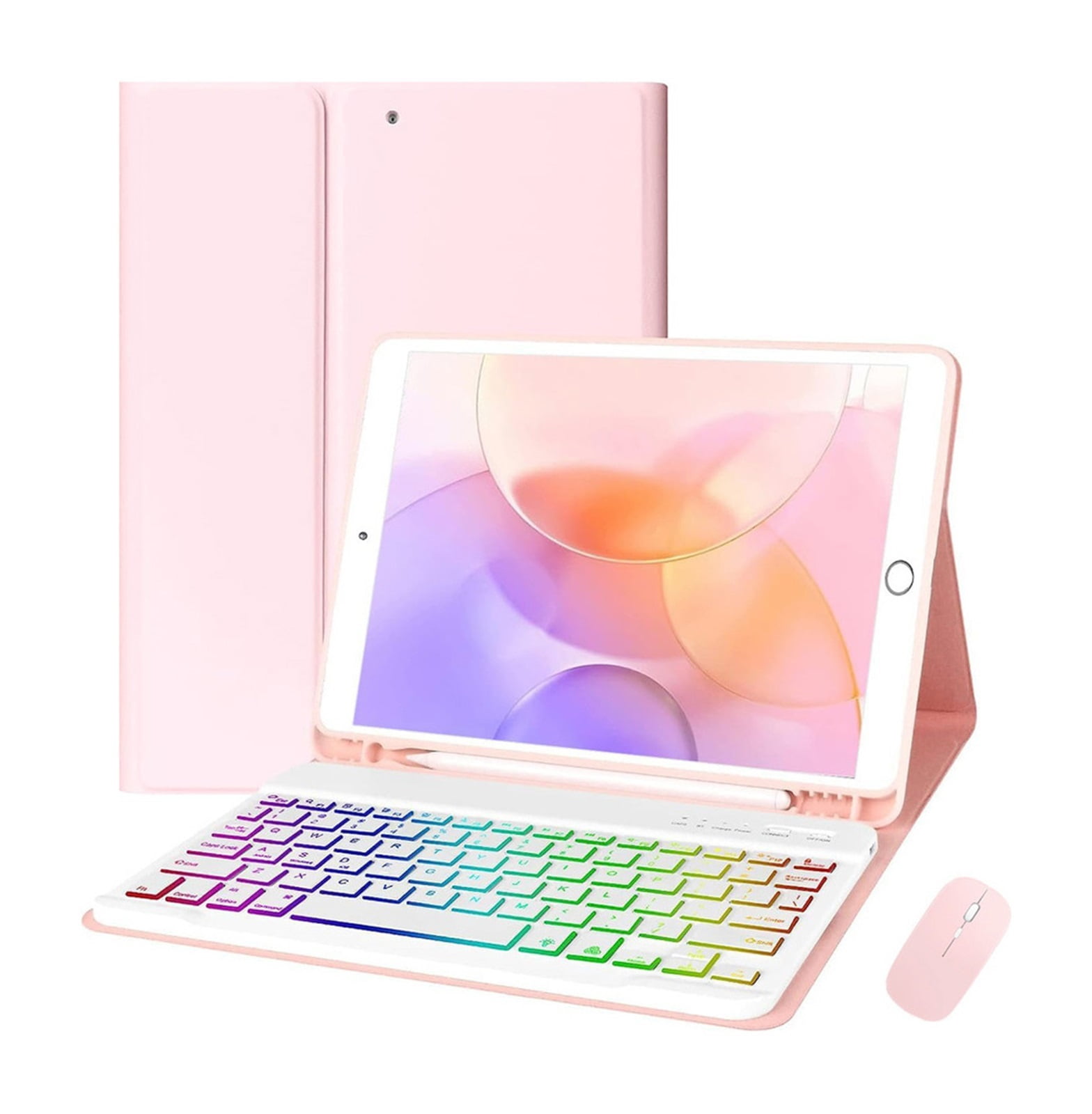 HPZZ Illuminated Keyboard Case and Mouse Combo compatible with iPad 10. ...