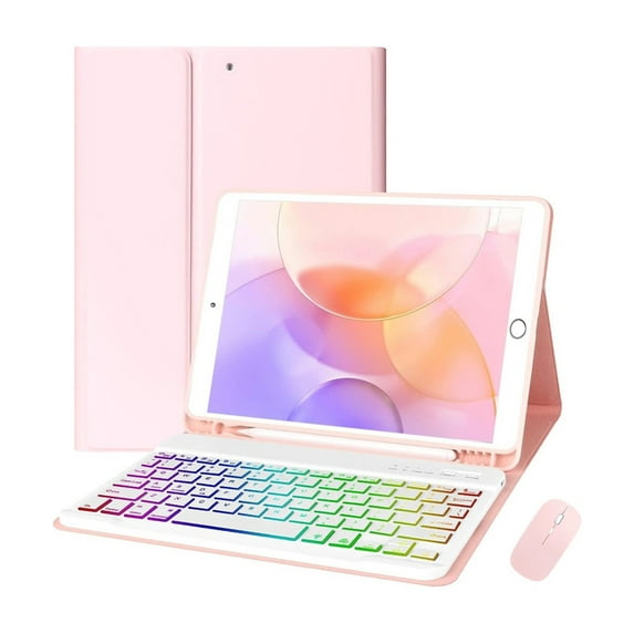 HPZZ Illuminated Keyboard Case and Mouse Combo compatible with iPad 10. ...