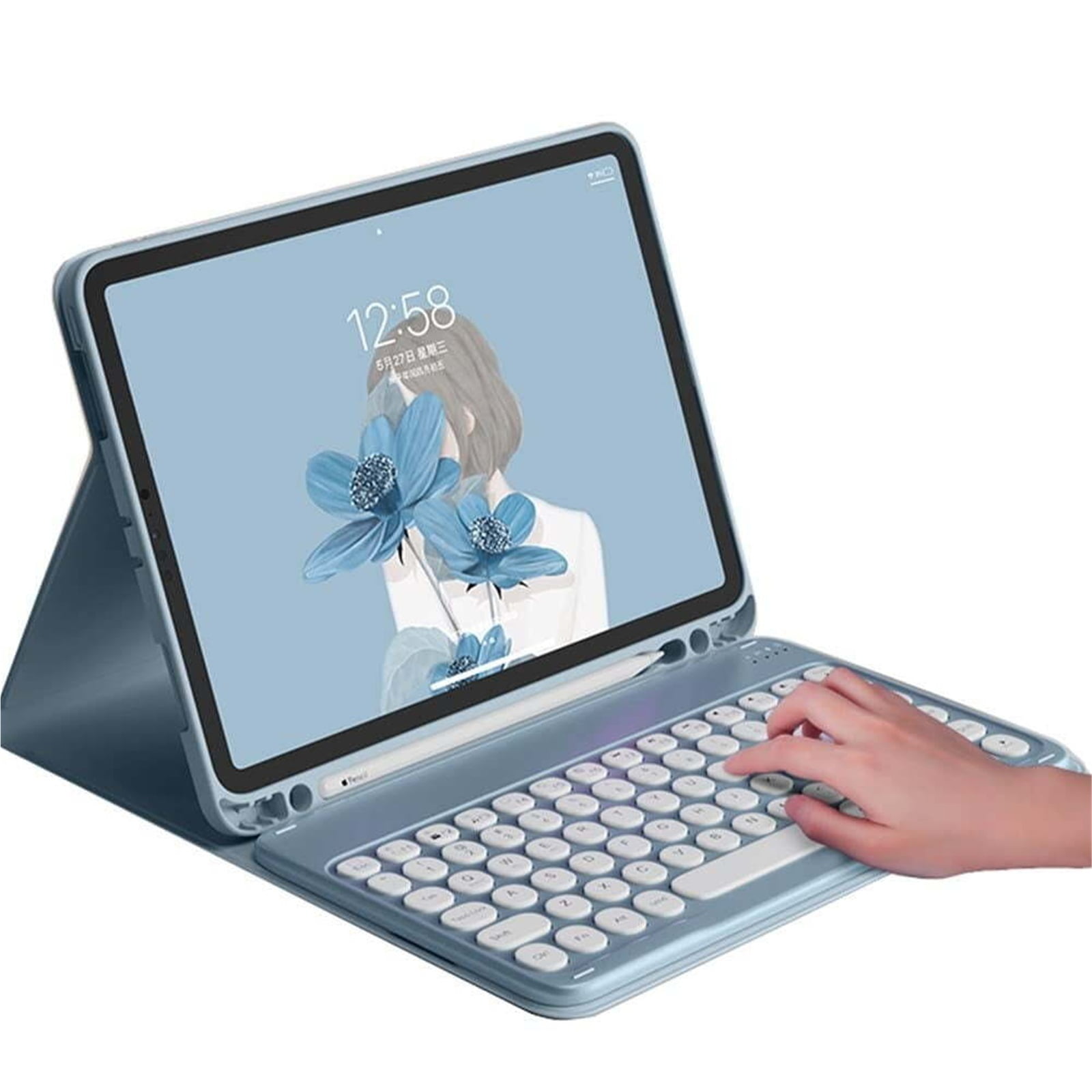HPZZ Keyboard Case for iPad Air 13 inch (M2)/ iPad Pro 12.9 inch 6th ...