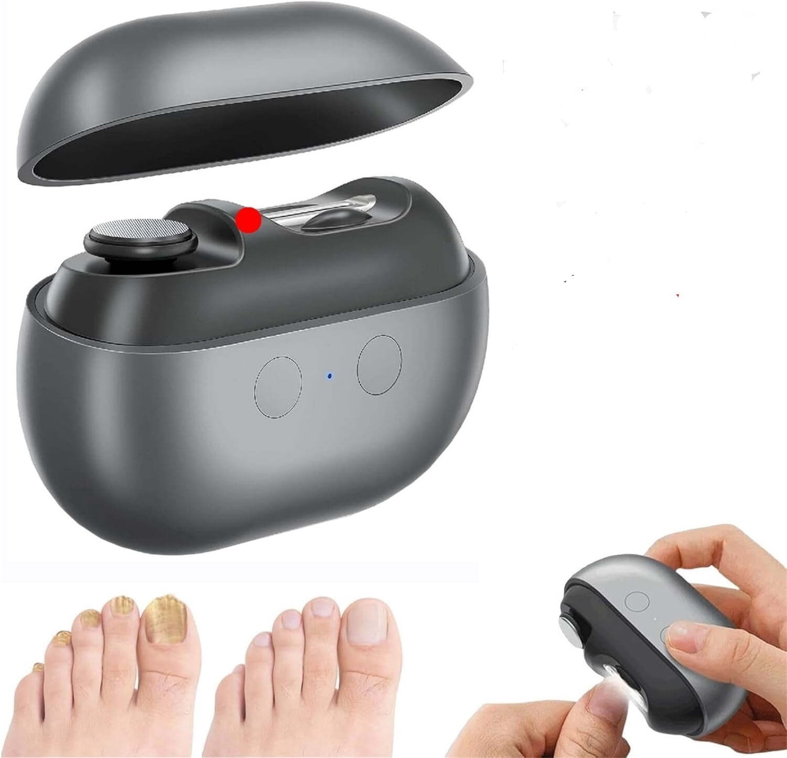 HPZZ Nail Clippers - 2026 Smart Nail Clipper for Seniors, Electric ...