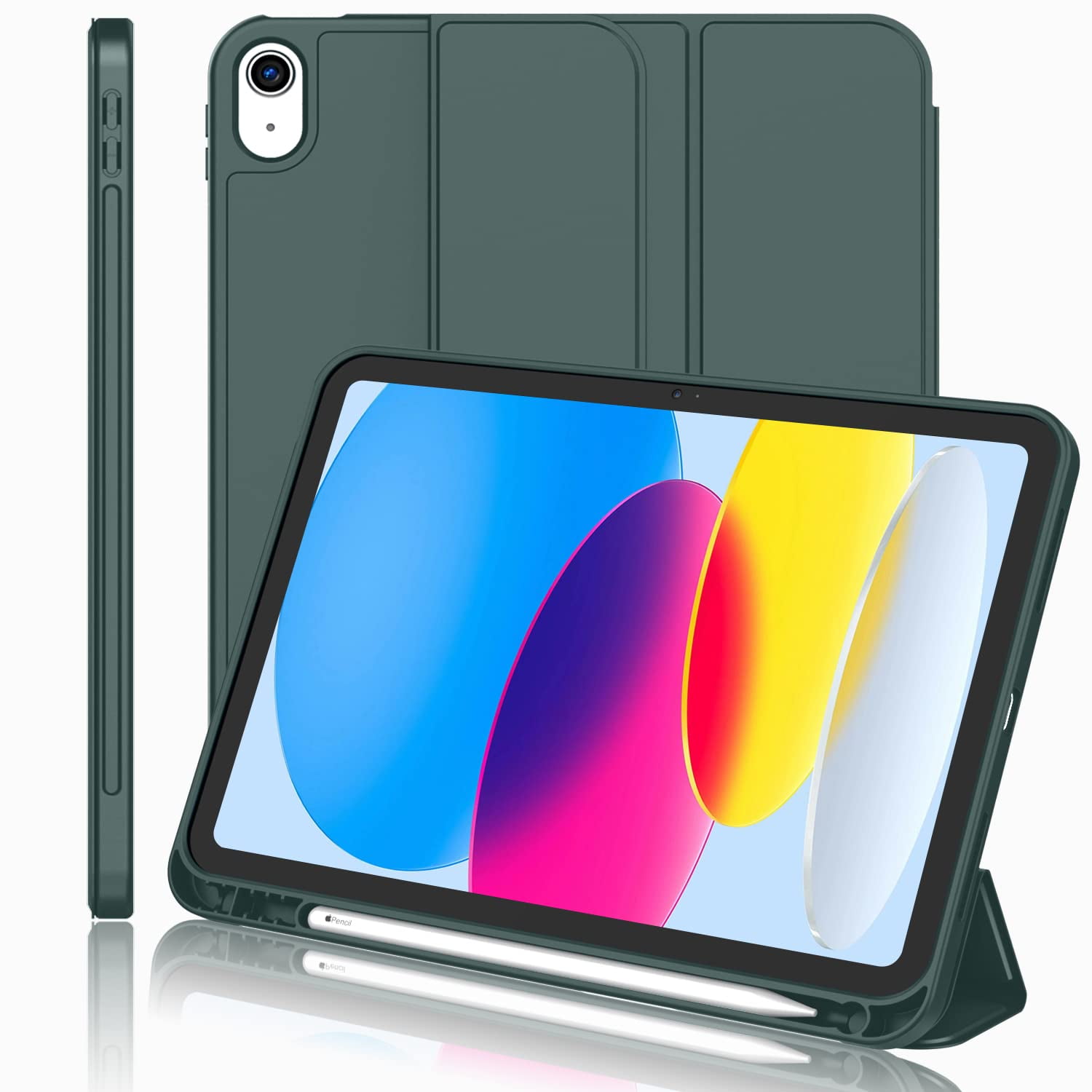HPZZ New iPad 10th Generation Case 2022 10.9 Inch with Pencil Holder ...