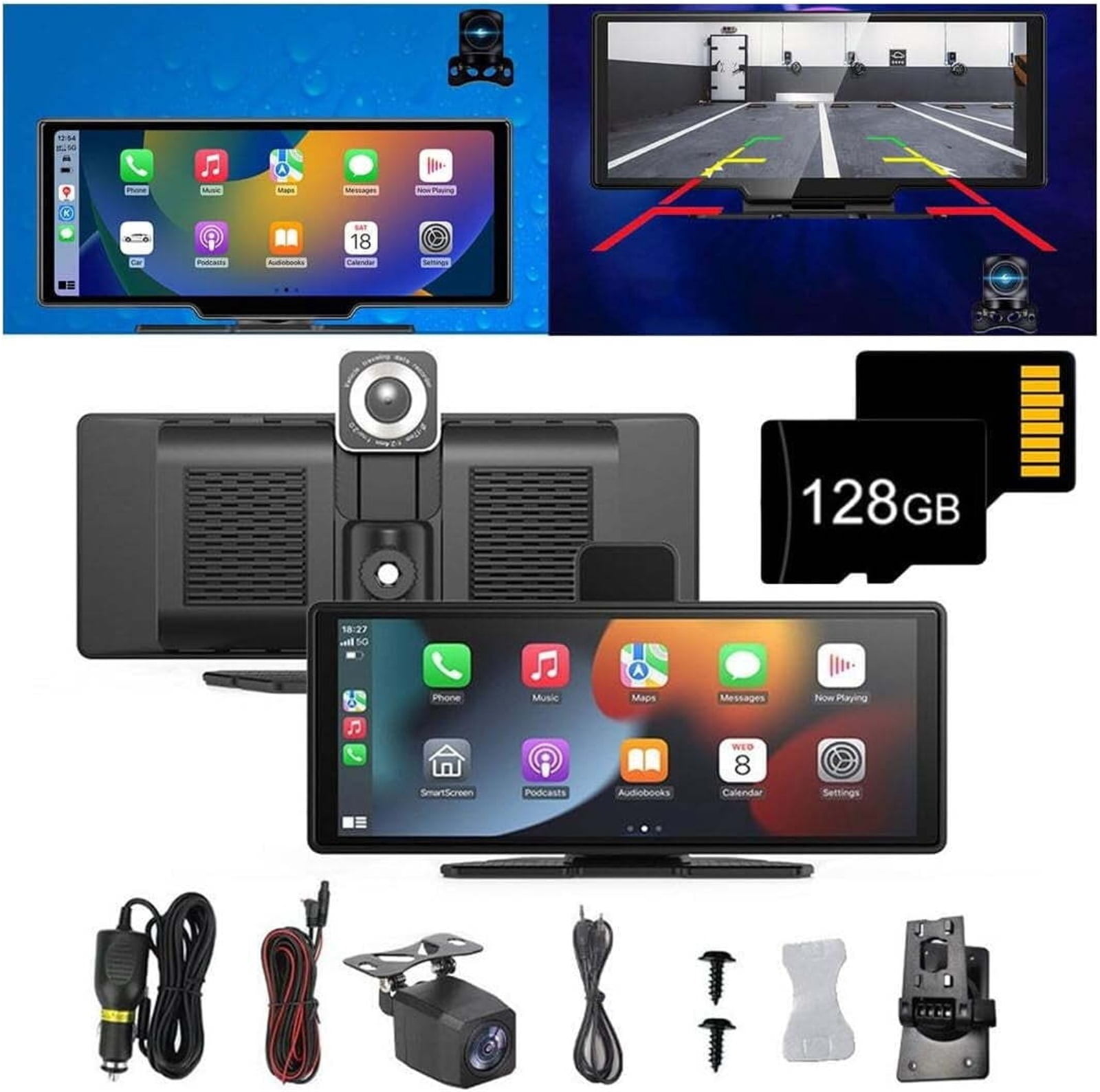 HPZZ Pro Max 2025 Edition, 10.26-inch in-car tablet with 4K dashcam ...