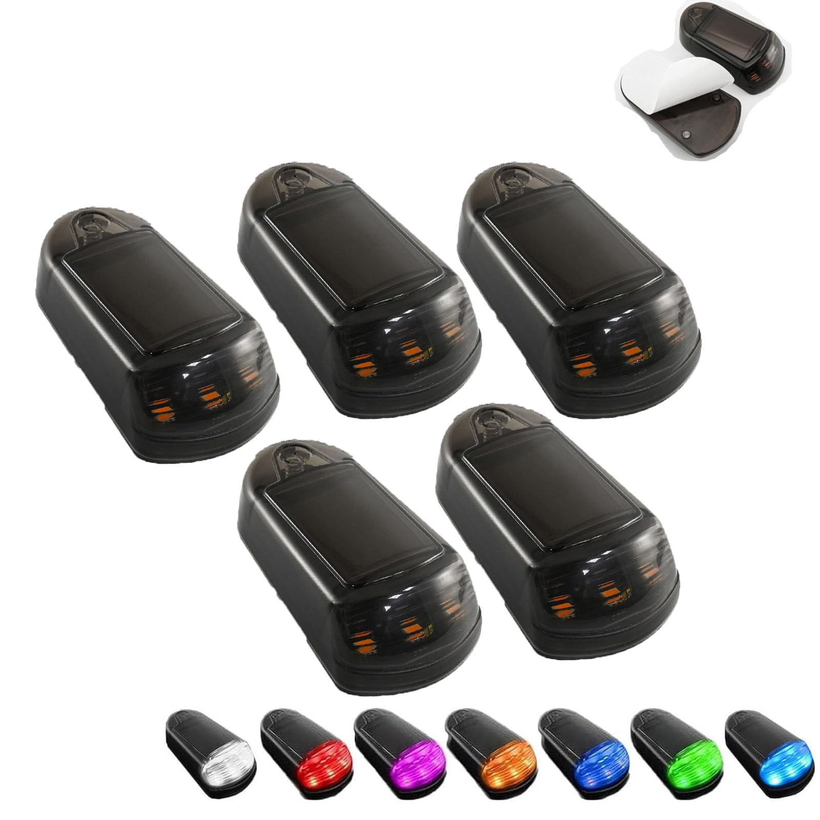 HPZZ Solar Powered Cab Lights for Truck,2025New Solar Cab Lights,7 ...