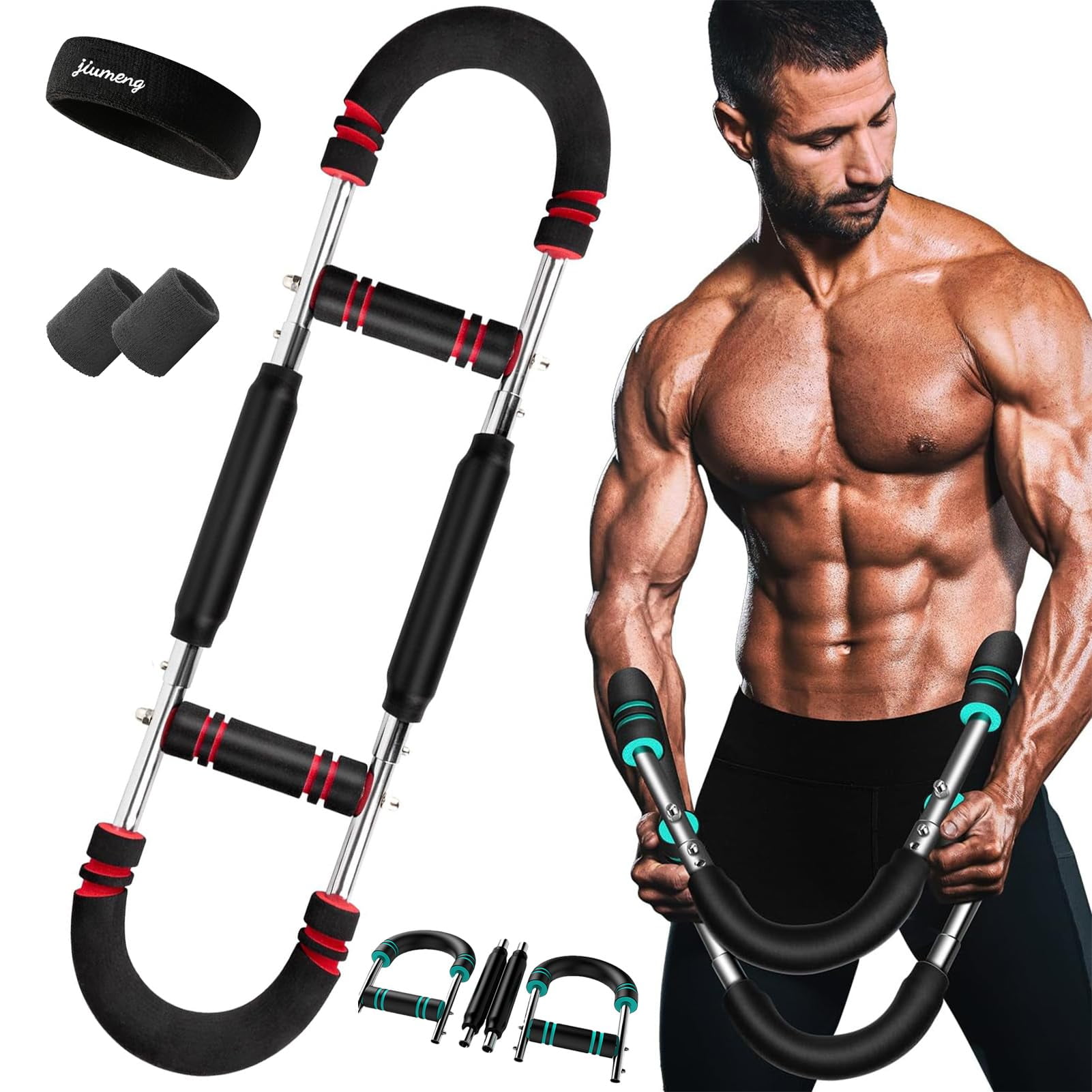 HPZZ Twister Arm Trainer, 40-100lb Adjustable Chest Workout Equipment ...