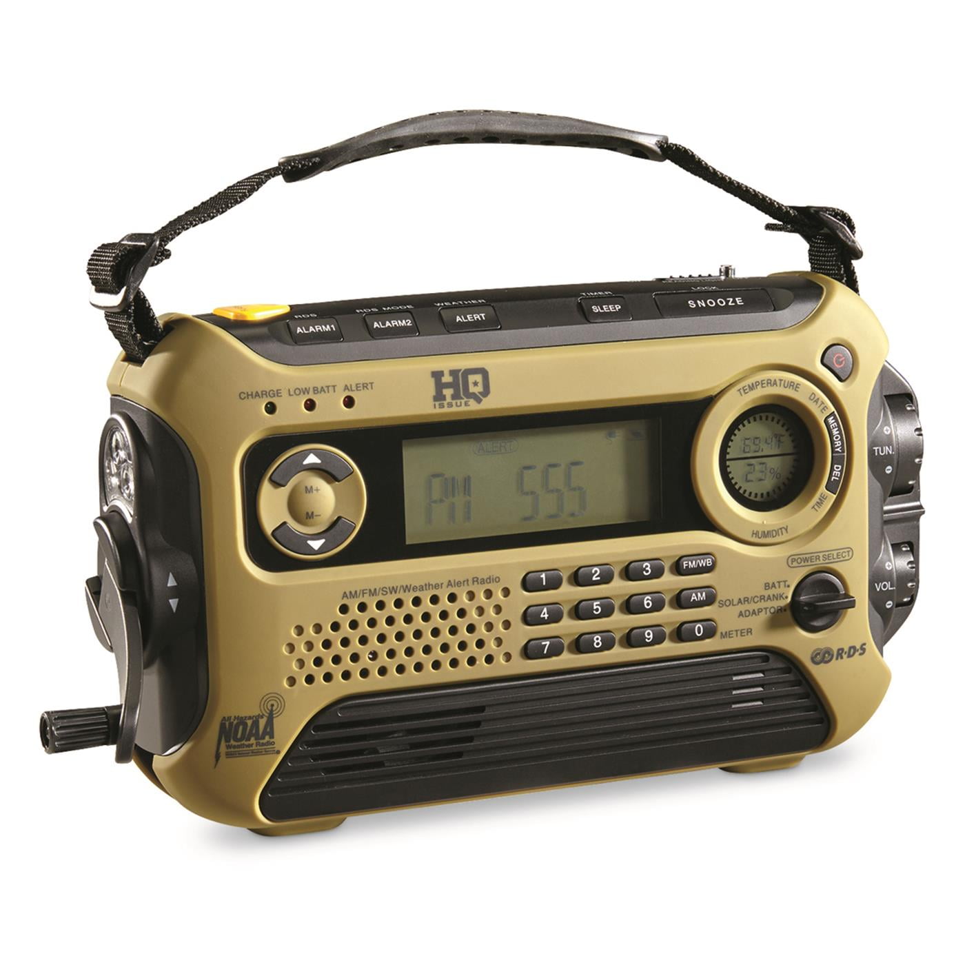 HQ Issue Solar Powered, Multi-Band Emergency Radio with Weather ...