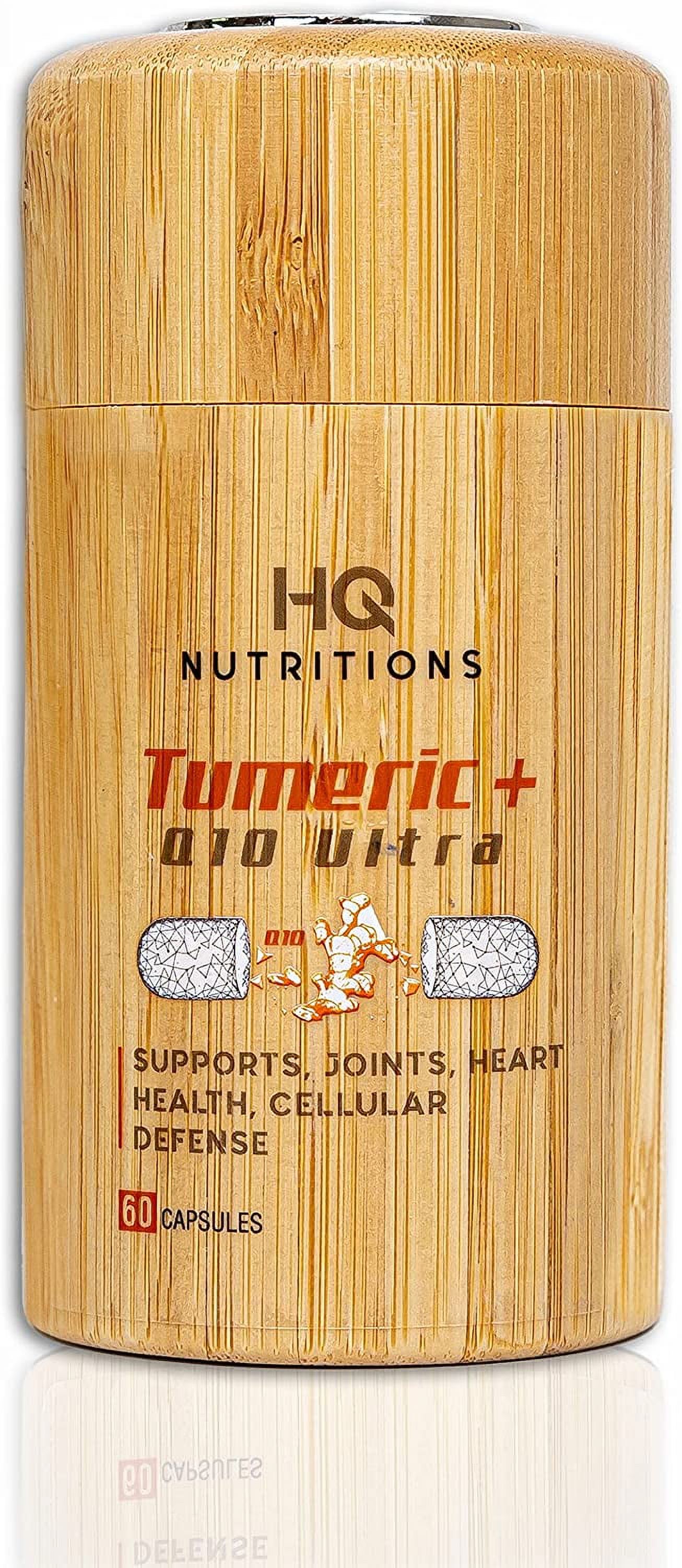 HQ Nutritions Tumeric + Q10 Ultra Brain & Heart Health, Antioxidants ...