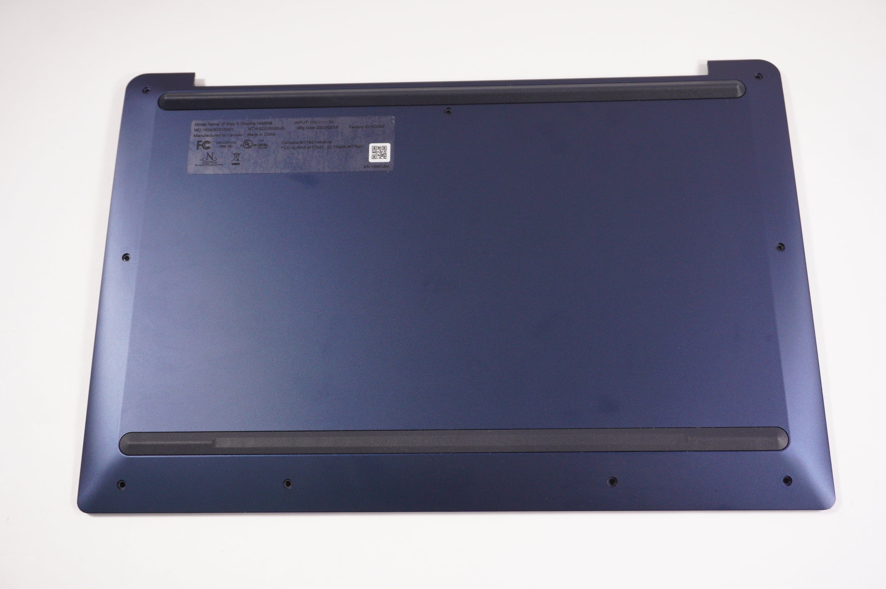 HQ2073136V000 Lenovo Bottom Base Cover Abyss Blue 82XJ IP SLIM 3 CHROME ...