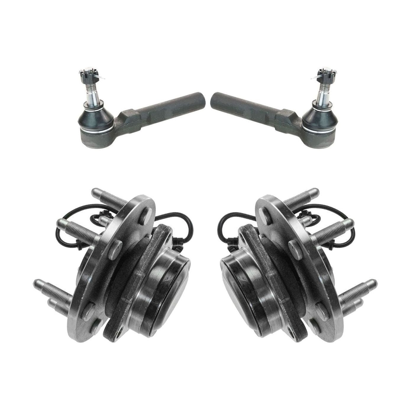 HQAS Wheel Hub Outer Tie Rod Kit of 4 for Chevy for Silverado 1500 for ...
