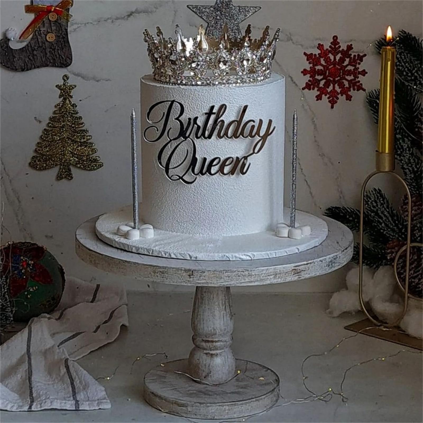 HQKJGSYX Acrylic Birthday Princess Cake Topper AIS1 Queen Cupcake ...