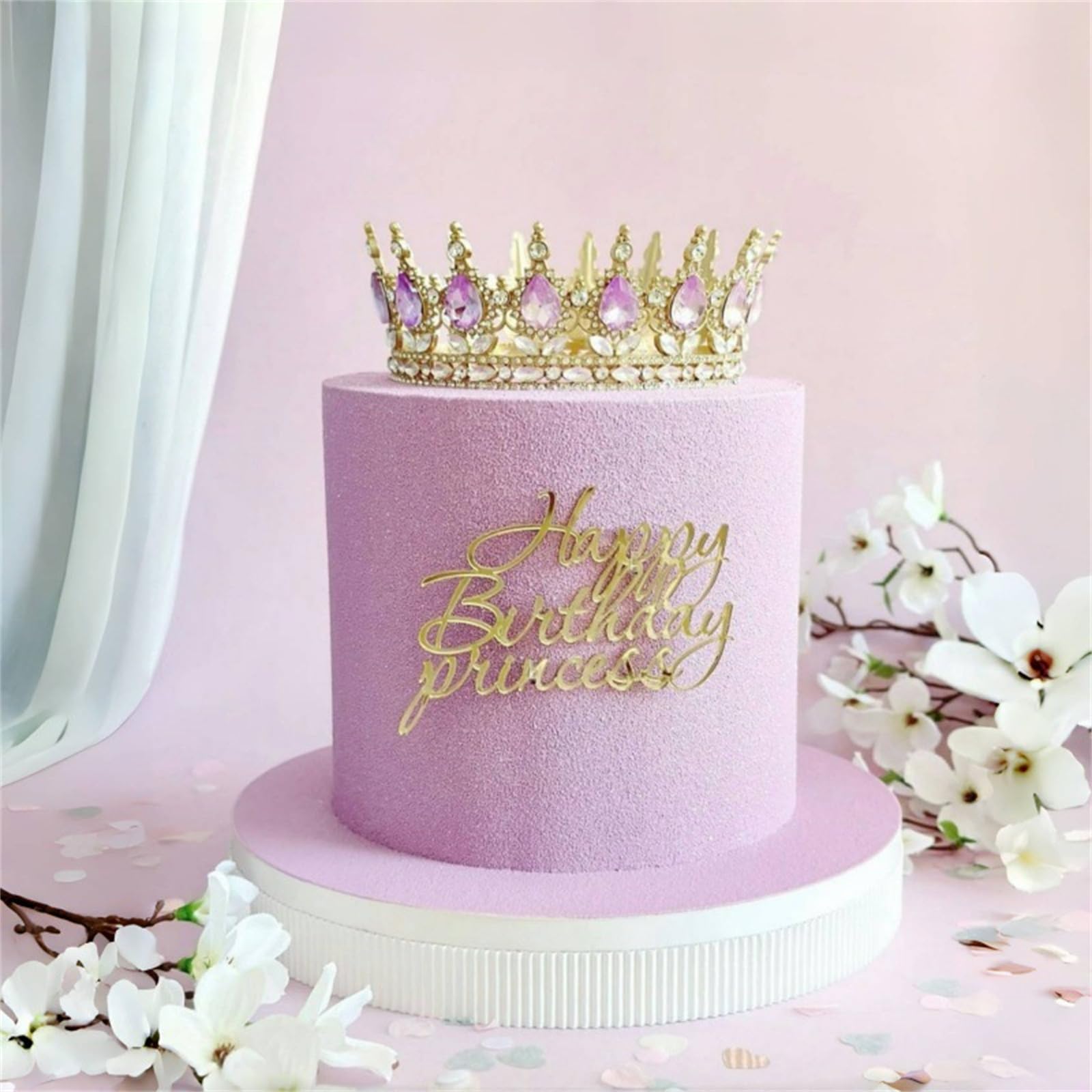 HQKJGSYX Acrylic Happy Birthday Princess BSL1 Topper Queen Toppers ...