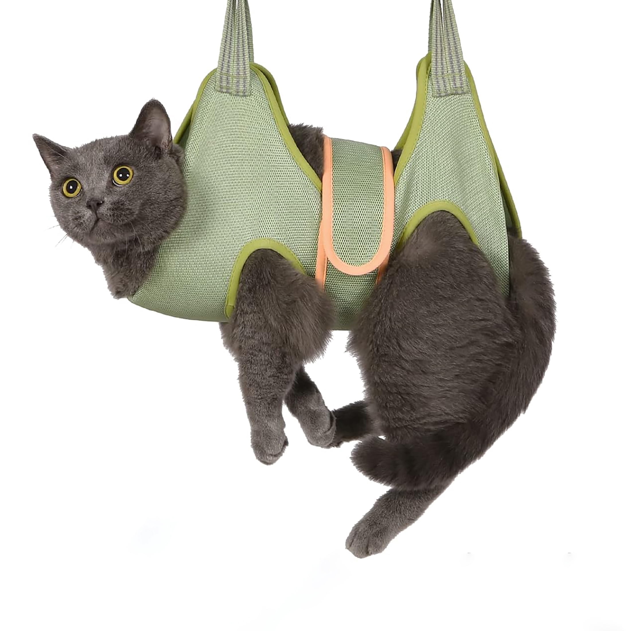 HQREA Cat Grooming Hammock, Restraint Bag, Cat Holder Sling for Cutting ...