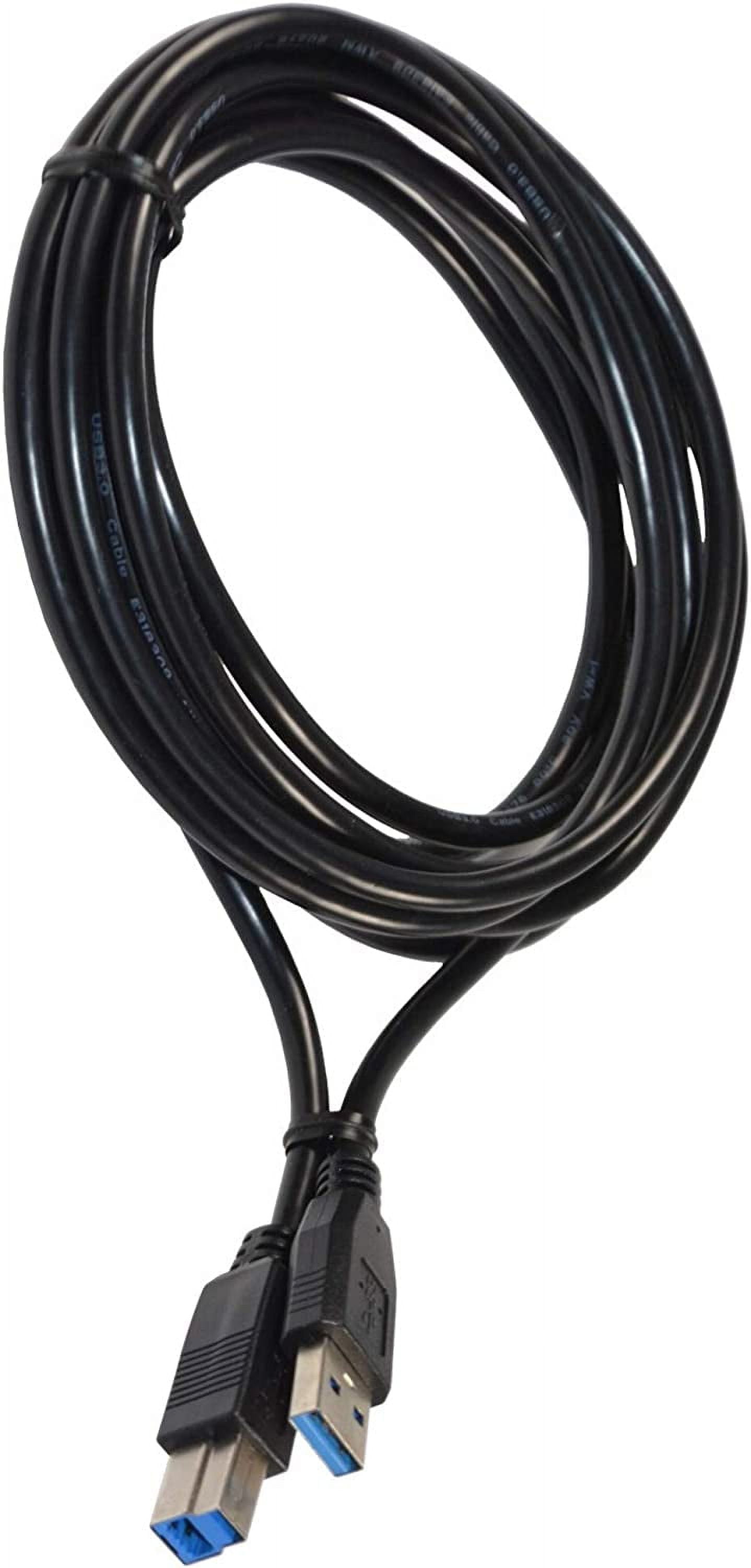 HQRP 10ft USB 3.0 Type A-Male to B-Male (M/M) Cable for Mediasonic USB3 ...