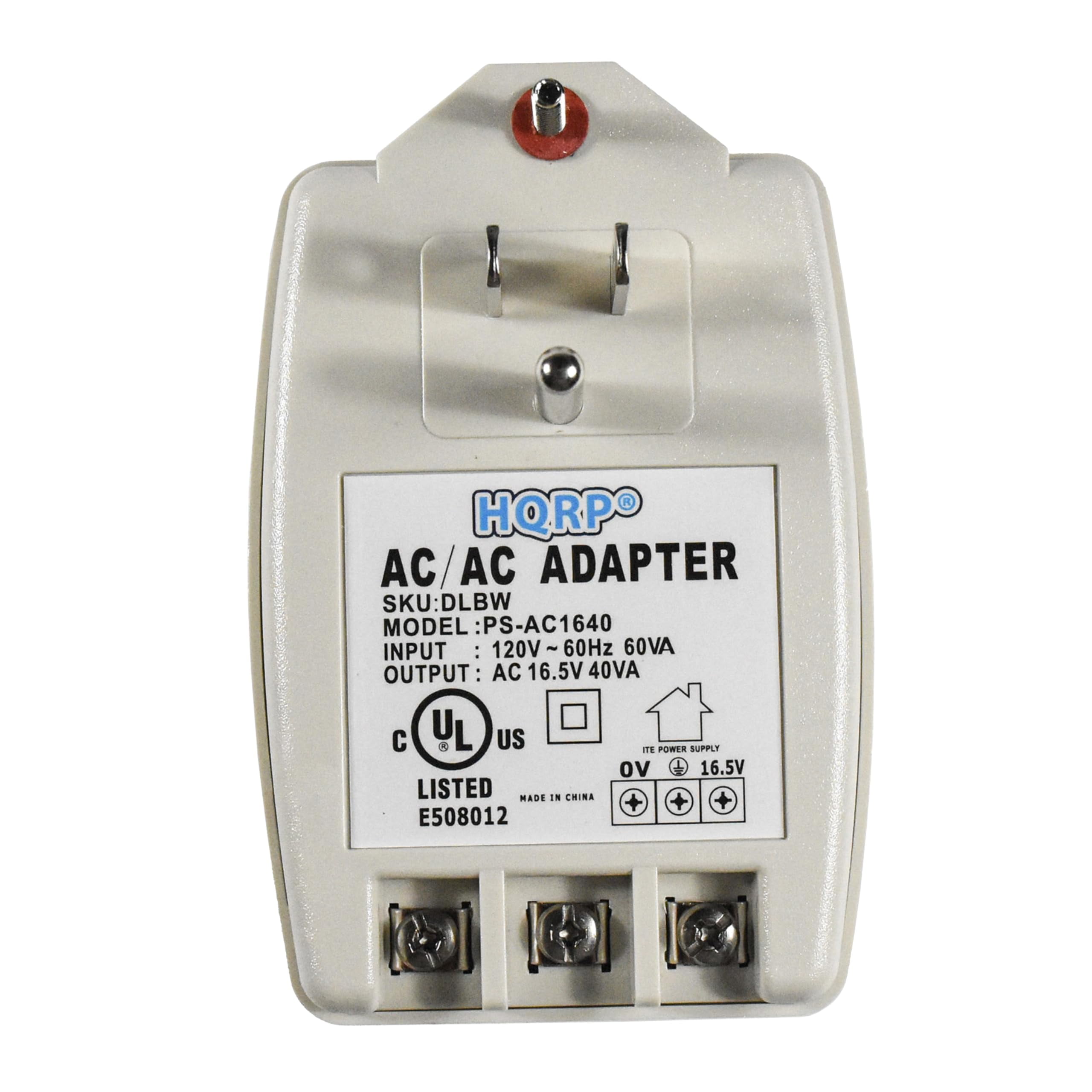 HQRP 120V to 16.5V AC 40VA Transformer Compatible with Zmodo Nest Eufy ...