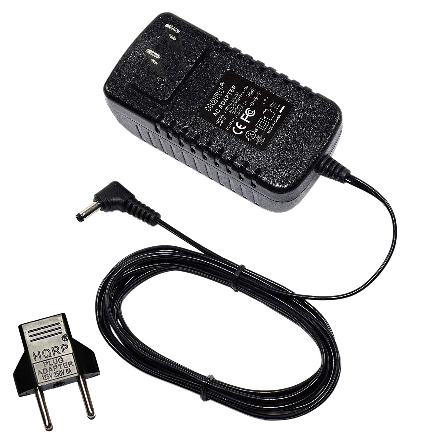HQRP 12V AC Adapter for LG DP371B DP450 DP561B DP581B Portable DVD ...
