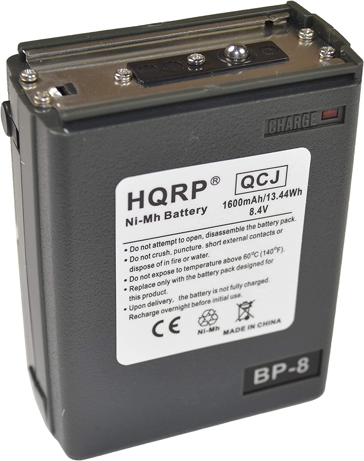 HQRP 1600mAh Ni-MH Battery for Icom IC-M2 / M5 / M11 / M12 Two Way ...