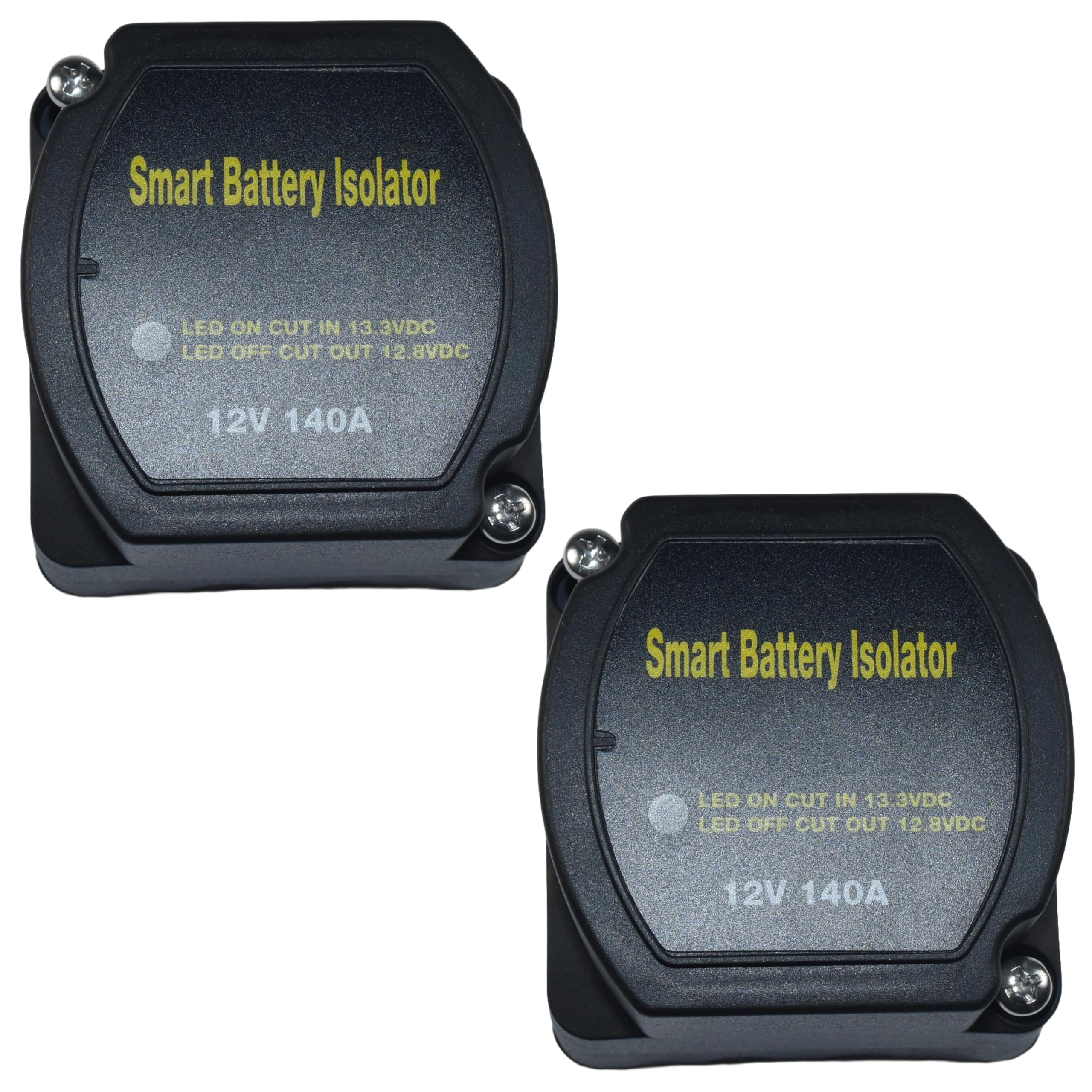 HQRP 2-Pack 12V 140Amp Waterproof Dual Battery Isolator Switch, Voltage ...