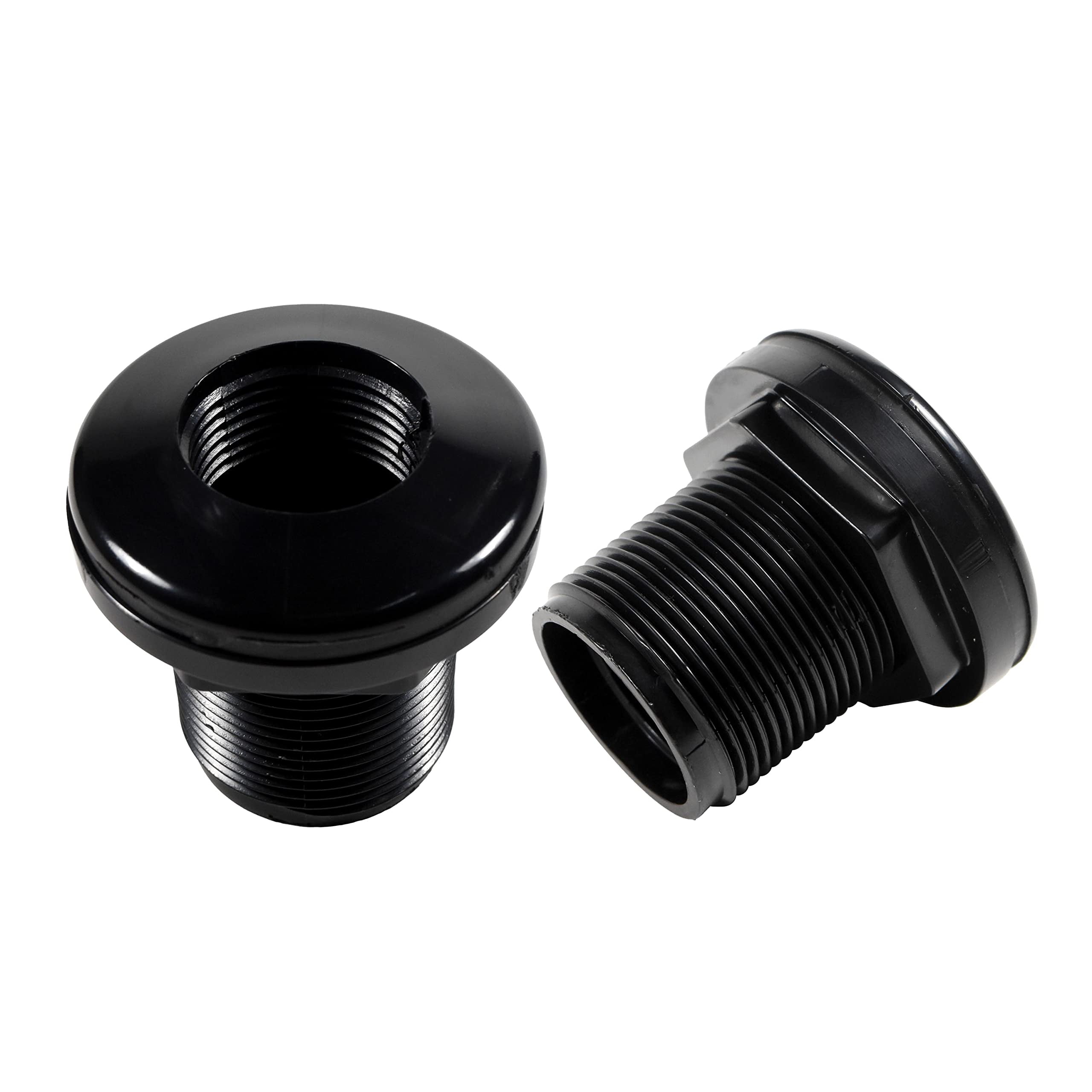 HQRP 2-Pack 3/4" ABS Bulkhead Fitting Double Threaded Water Tank ...