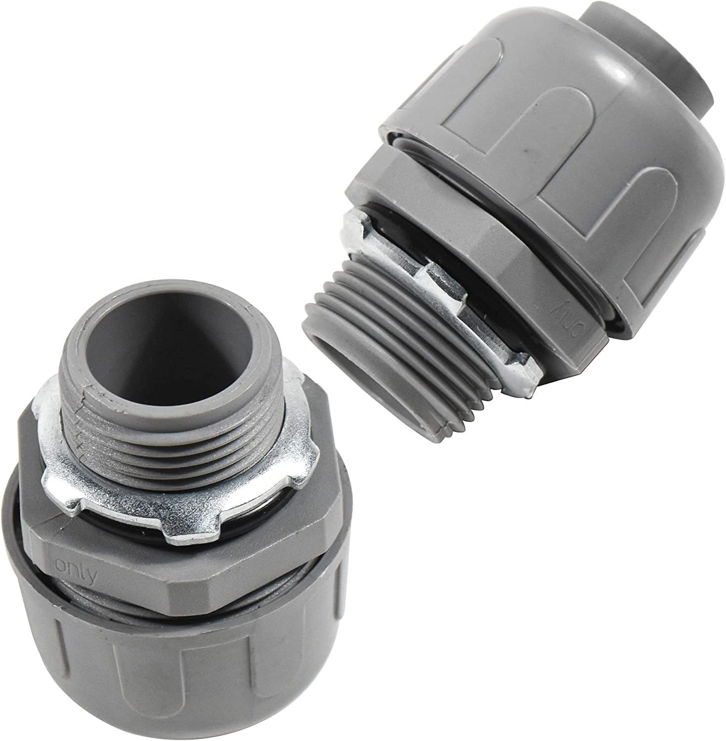 HQRP 2-Pack 3/4-Inch Nonmetallic Plastic Liquid Tight Connector 180 ...