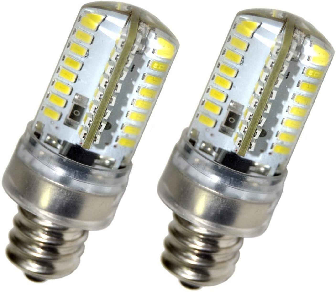 HQRP 2-Pack 7/16in 110V LED Light Bulb Warm White for Singer 14T957DC ...