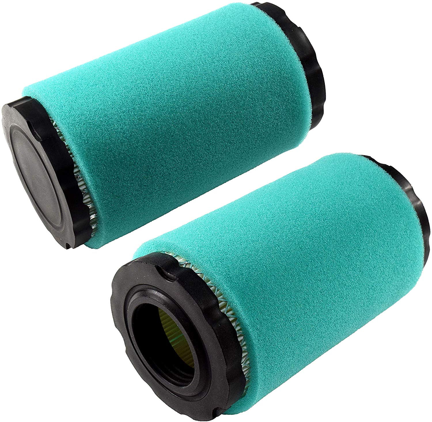 HQRP 2-Pack Air Filter Kit Compatible with John Deere GY21055, MIU11511 ...