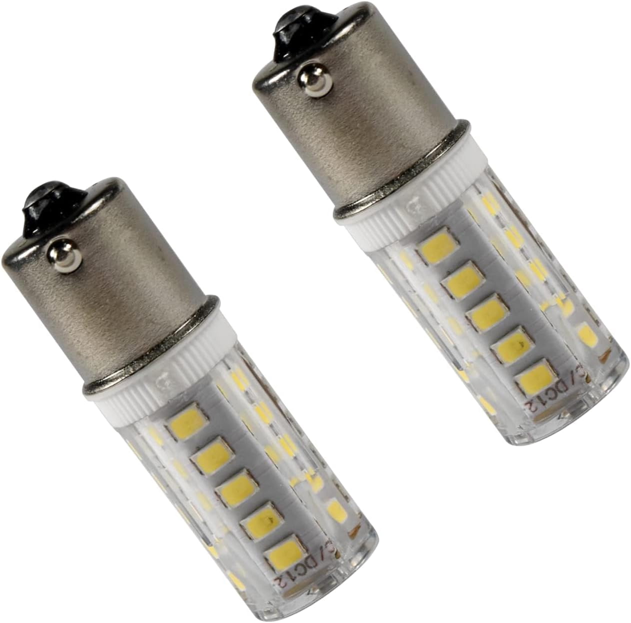 HQRP 2-Pack BA15S LED Bulbs 33 LEDs 12-24V Compatible With John Deere ...