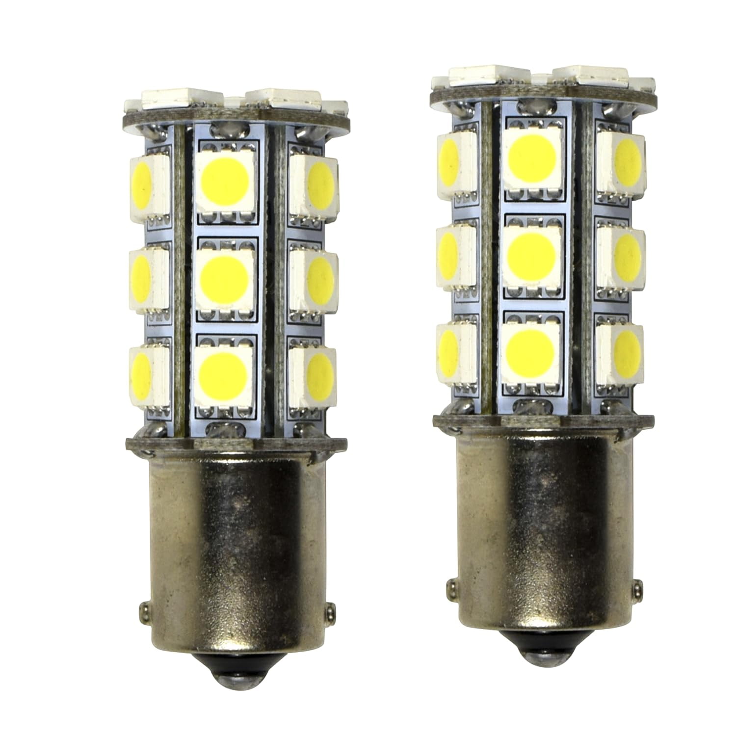 HQRP 2-Pack BA15s Single Contact Bayonet Base 6300-7000K compatible ...