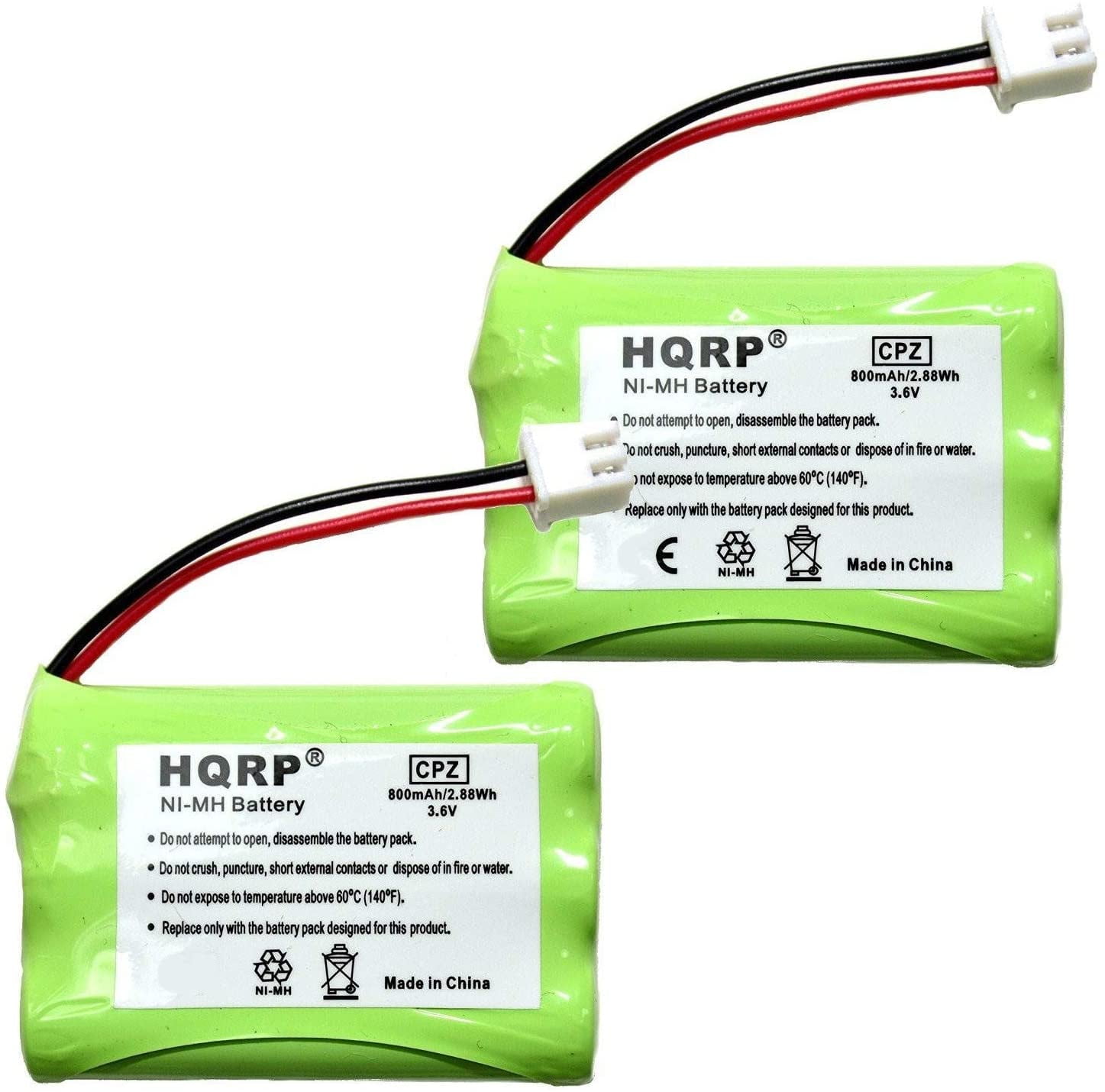 HQRP 2-Pack Battery for Tri-tronics 1038100 1107000 CM-TR103 1038100-D ...