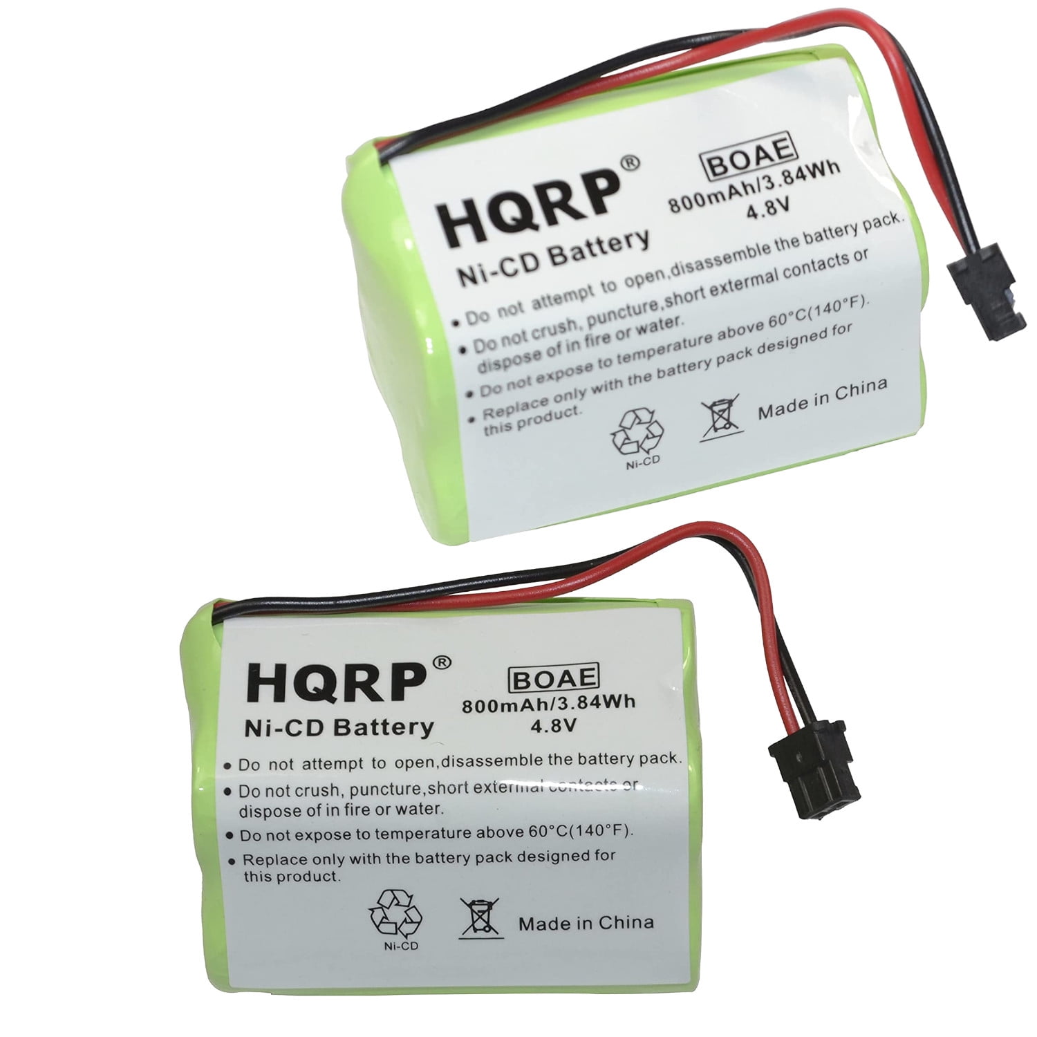 HQRP 2-Pack Battery for Uniden BEARCAT BC250D BC250 BC296 BC296D BC245 ...