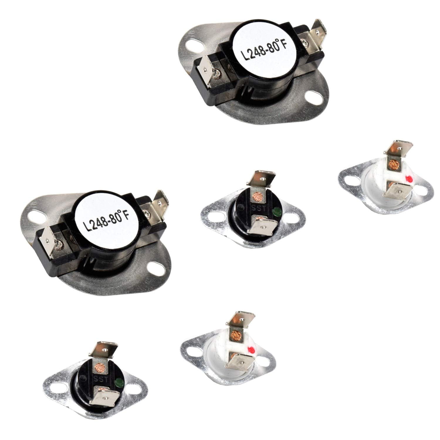 HQRP 2-Pack Dryer Thermostat & Thermal Fuse Kit Compatiblewith Admiral ...