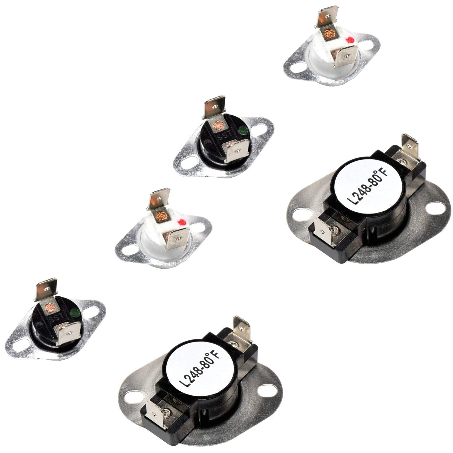 HQRP 2-Pack Dryer Thermostat & Thermal Fuse Kit Compatiblewith Magic ...