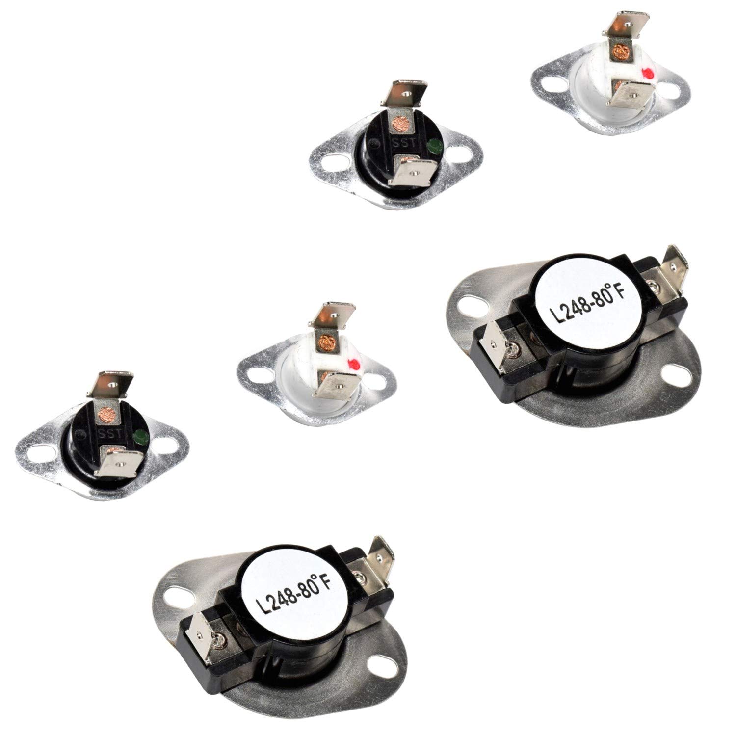 HQRP 2-Pack Dryer Thermostat & Thermal Fuse Kit works with Maytag ...