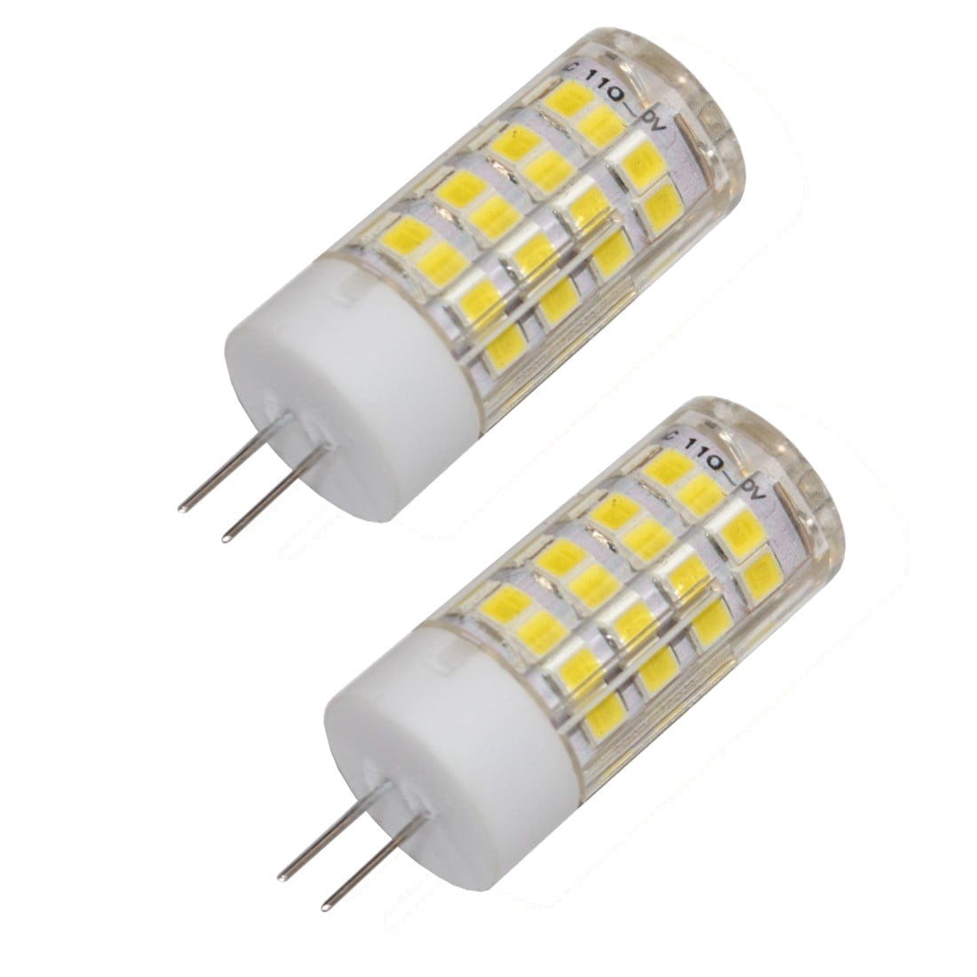HQRP 2-Pack G4 Bi-Pin 52 LEDs Light Bulb SMD 2835 3W 110V 450-500Lm ...