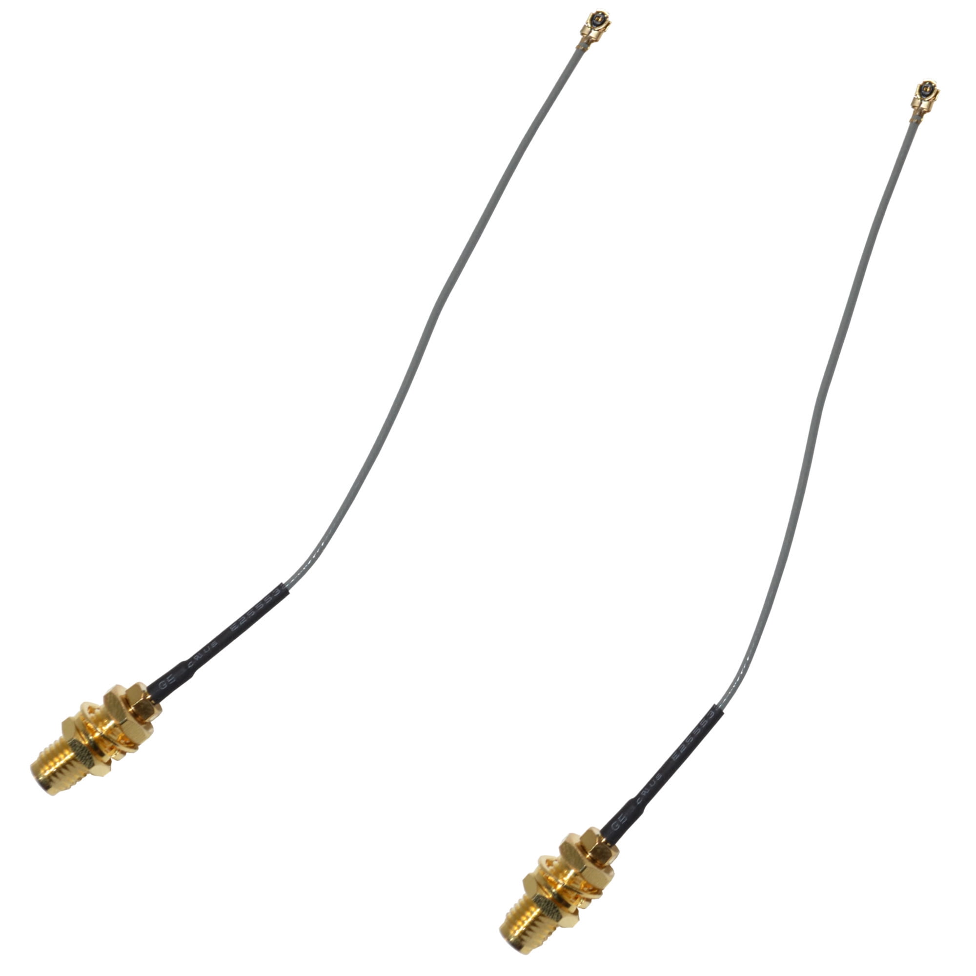 HQRP 2-Pack IPEX (UFL) to SMA Female Pigtail Cables 10cm Length with ...