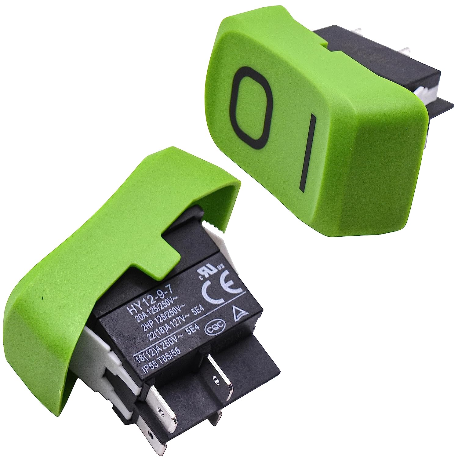 HQRP 2-Pack ON Off Rocker Switch 4-Prong 20A 125V Compatible with KEDU ...