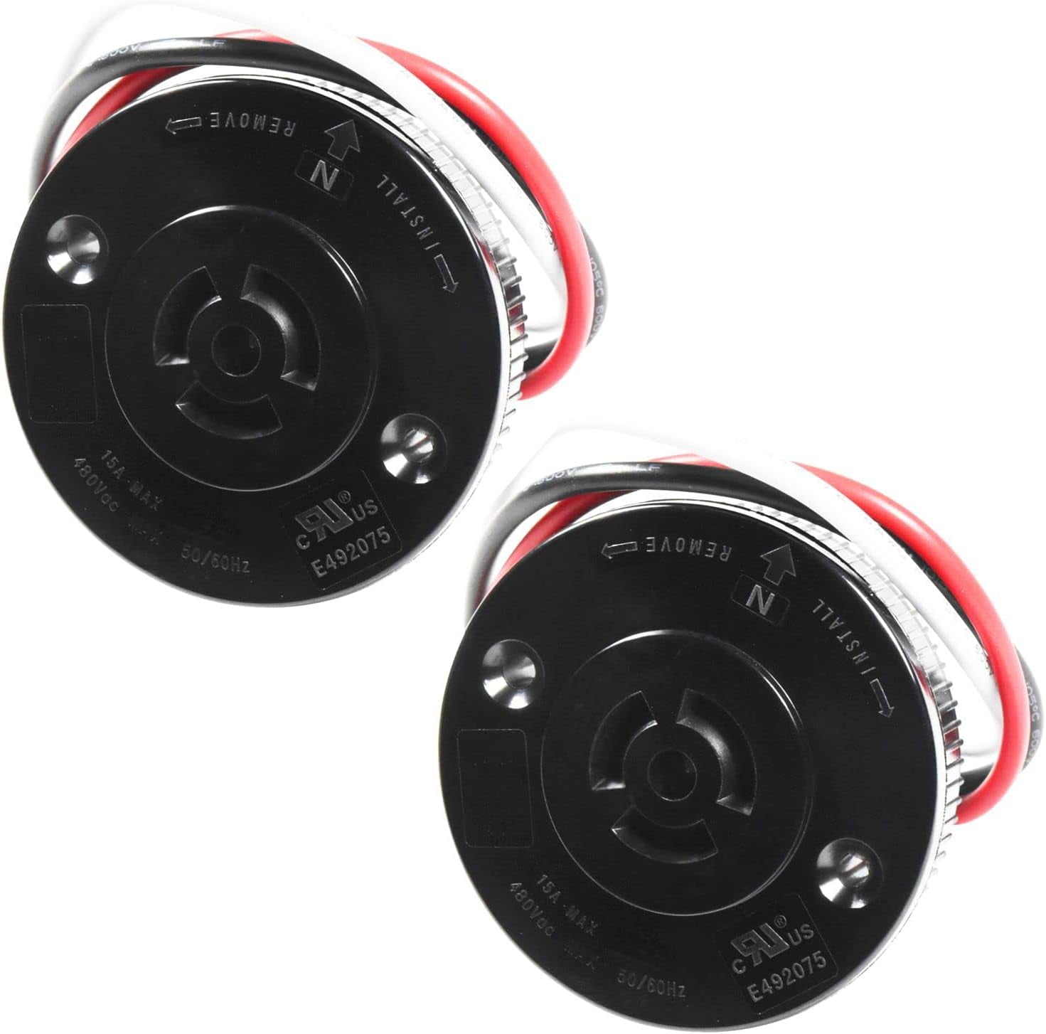 HQRP 2-Pack Photocell Sensor 3 pins Receptacle Light Switch Socket Dusk ...