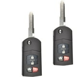 HQRP 2-Pack Remote Flip Folding Key Fob Shell Case Keyless Entry w/4 ...