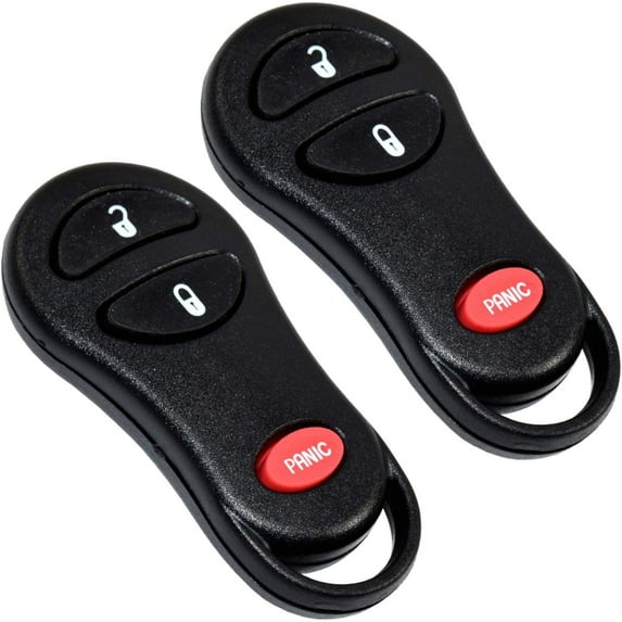 HQRP 2-Pack Remote Key Fob Shell Case Keyless Entry W/ 3 Buttons for ...