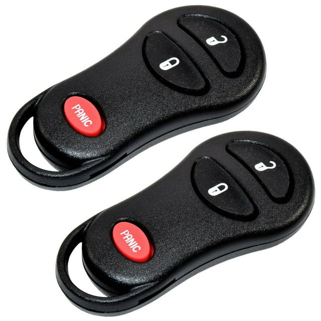 HQRP 2-Pack Remote Key Fob Shell Case Keyless Entry W/ 3 Buttons for ...