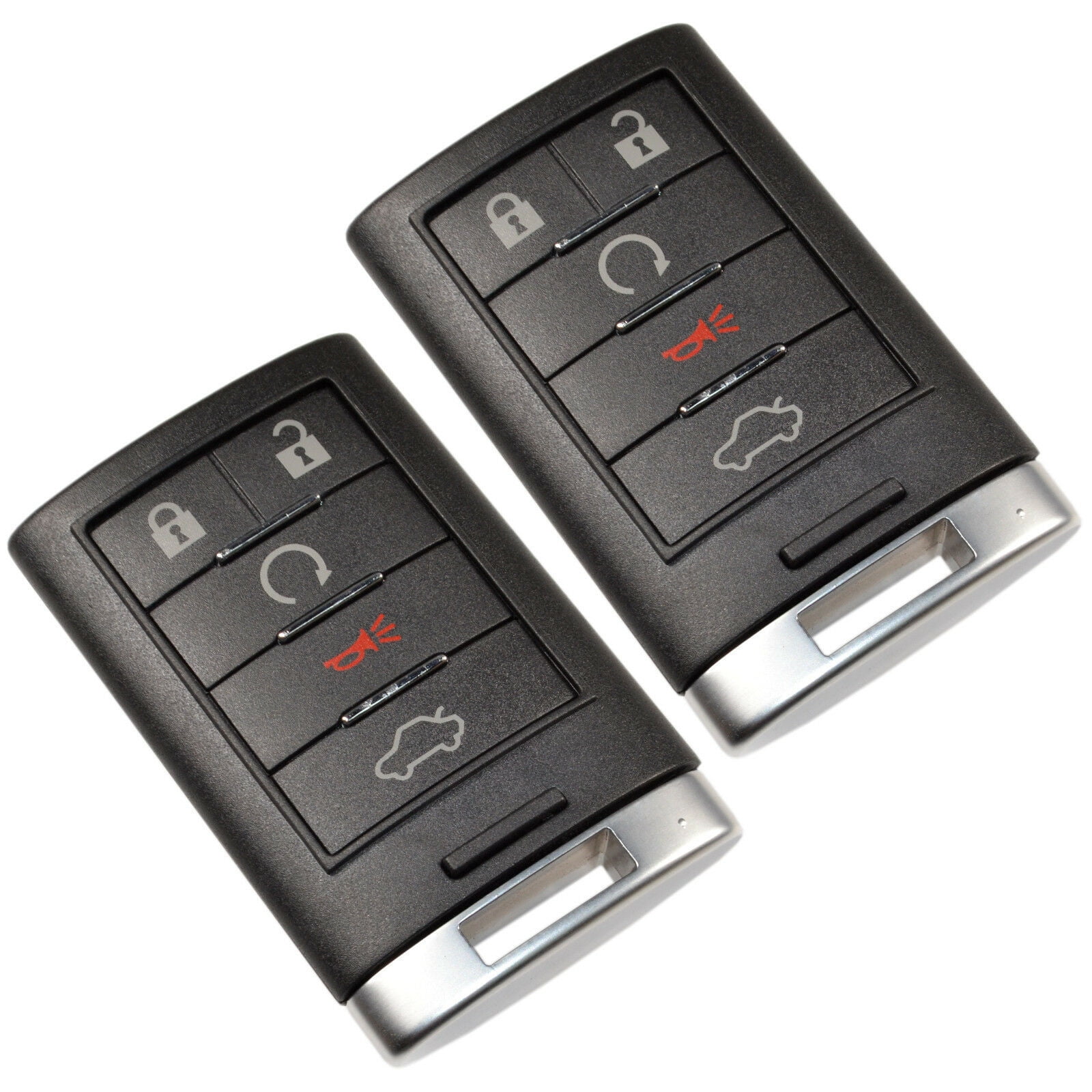 HQRP 2-Pack Remote Key Fob Shell Case Keyless Entry w/5 Buttons for ...