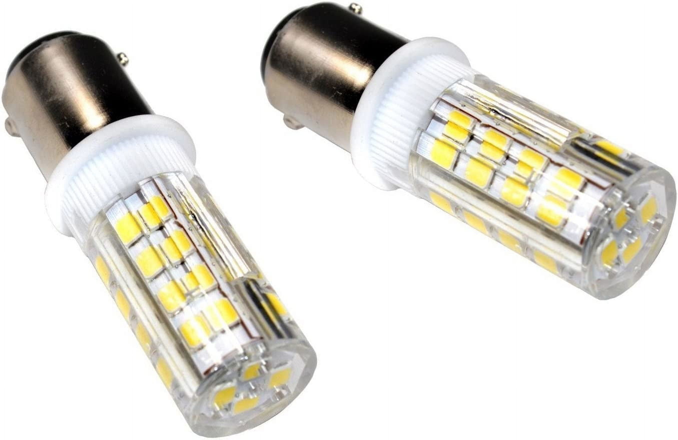 HQRP 2-Pack Sewing Machine LED Light Bulb BA15d Double Contact Bayonet ...