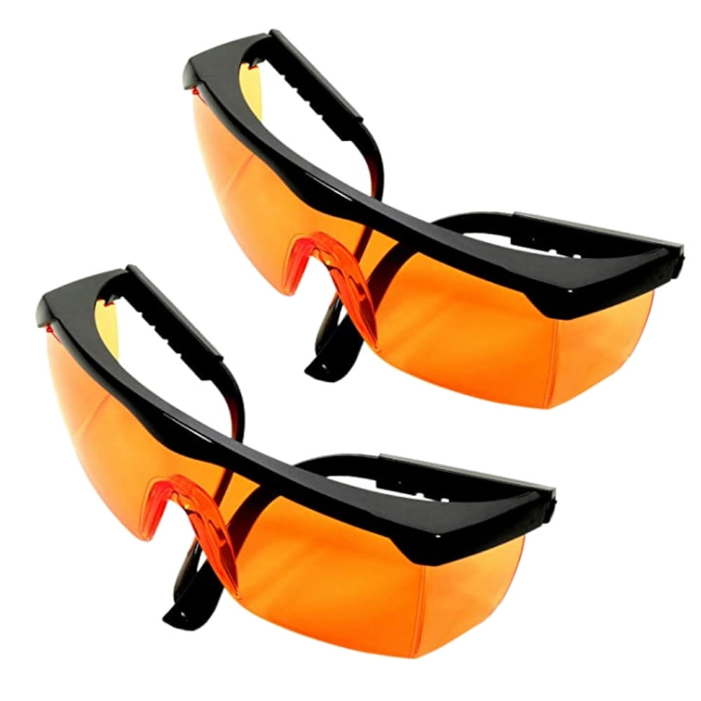 HQRP 2-pack Orange Tint UV Protective Eyewear Safety Glasses for ...
