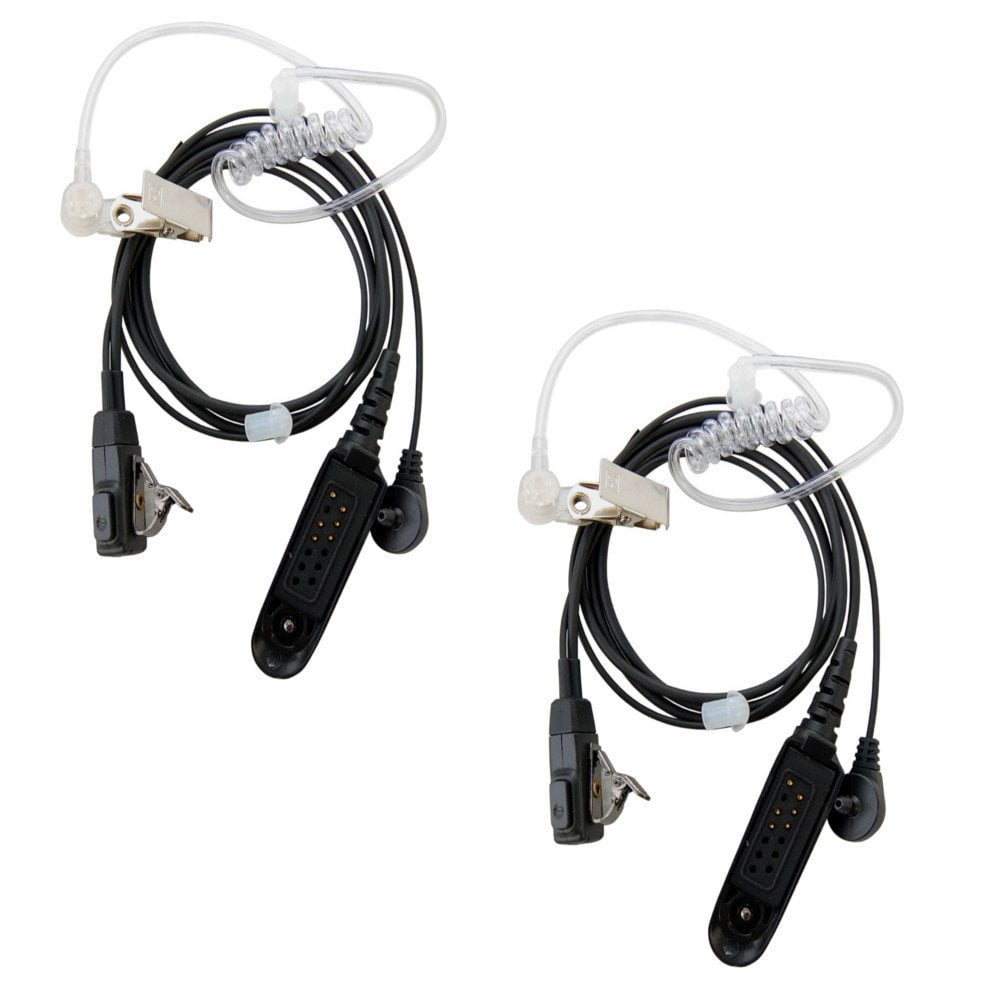 HQRP 20-Pack Hands Free Oval Side Mount Pin Connector HeadSets with ...