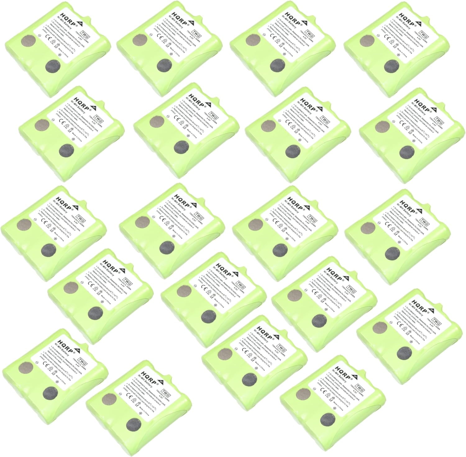 HQRP 20-Pack Two-Way Radio Rechargeable Battery Pack Compatible with ...